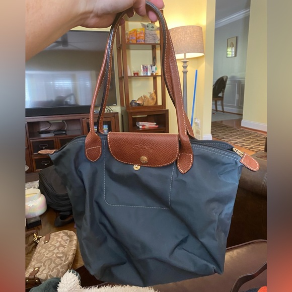 Longchamp | Bags | Longchamp Le Pliage Small Long Handle Nylon Tote In ...